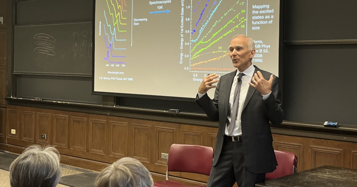 Moungi Bawendi Delivers 2025 Harkins Lecture at UChicago | Department ...